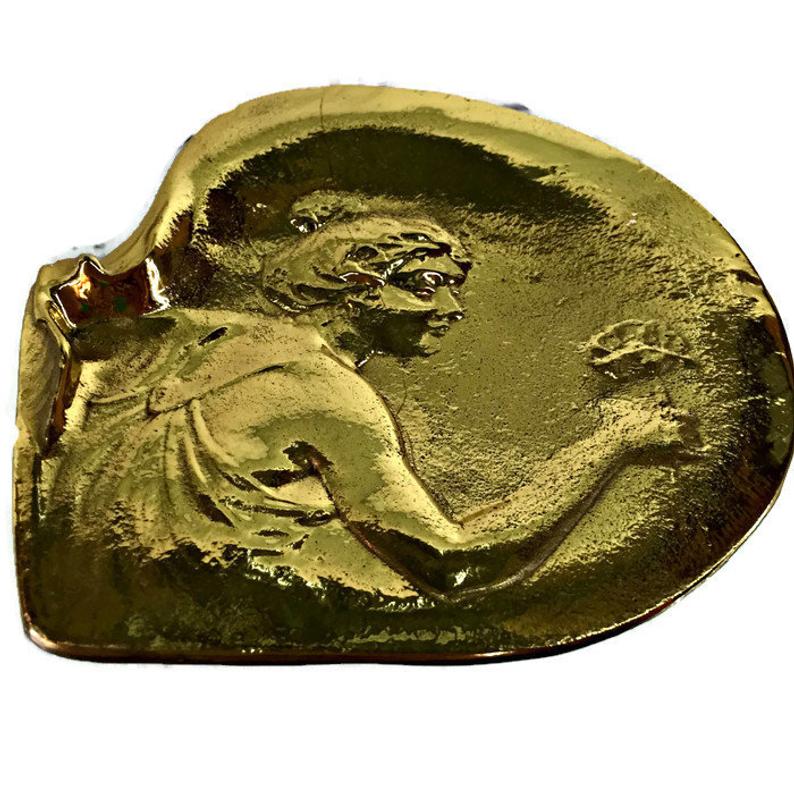 Bradley & Hubbard Art Nouveau Shell with Gibson Girl Jewelry Tray 4110 ...